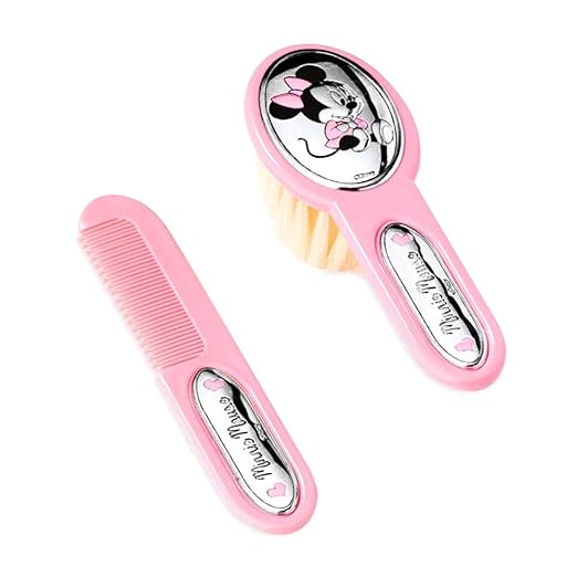 Amazon.com : Disney MINNIE MOUSE Brush and Comb Set (PINK) : Baby