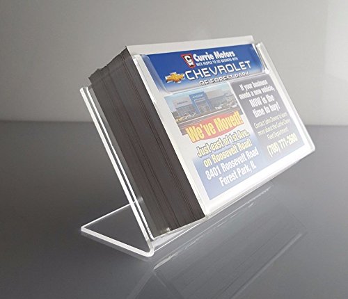 Amazon.com : NEW! Clear Acrylic PostCard / Index Card Holder Countertop ...