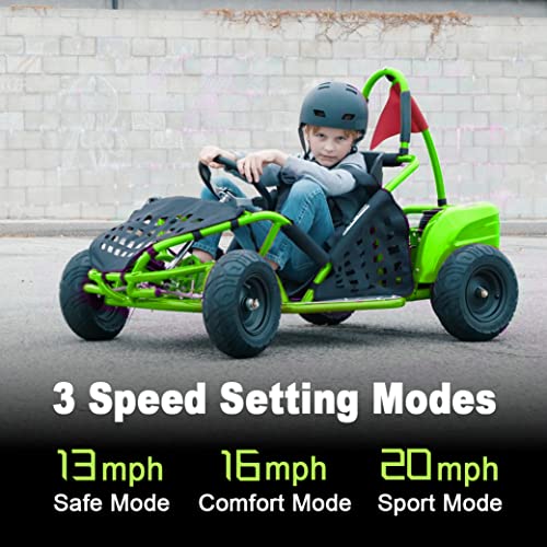FIT Right 2020 Baja-X 48 Volt 1000 Watt Brushless Electric Go Kart, 3 ...