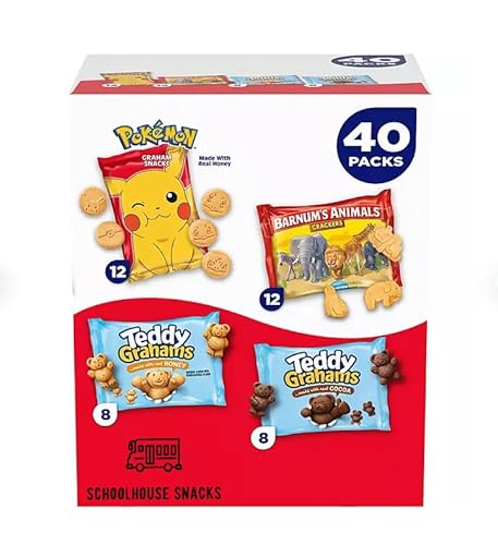 Schoolhouse Snacks Graham Cracker Snacks Variety Pack, Snacks for Kids ...