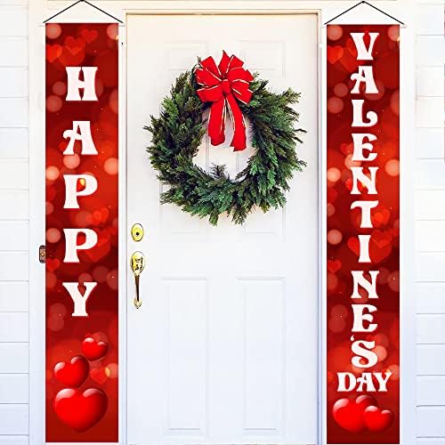 Big, Red Heart Valentines Day Banner - 72x12 Inch | Happy Valentines ...
