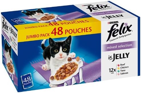 Felix Pouch Mixed Selection Jumbo Pack of 48 Pouches: Amazon.co.uk: Pet ...