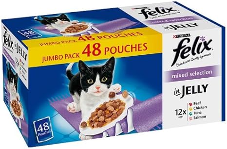 Felix Pouch Mixed Selection Jumbo Pack of 48 Pouches: Amazon.co.uk: Pet ...