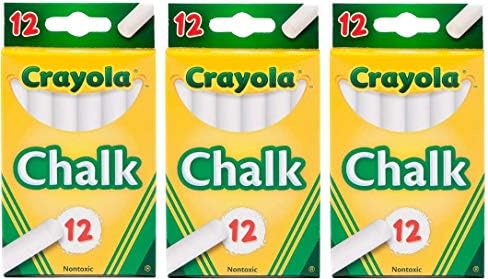 Crayola White Chalk 12 Ea (Pack Of 3) | Pricepulse
