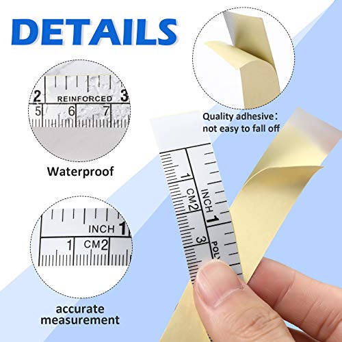 Self-Adhesive Measuring Tape Workbench Ruler Adhesive Backed Double ...