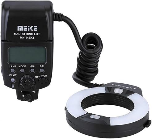 Amazon.com: Meike iTTL TTL LED Macro Ring Flash Light for Nikon d3400 ...