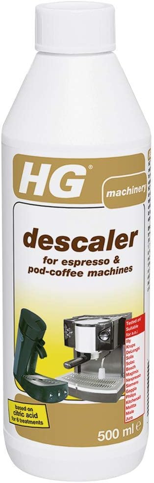 HG Descaler for Espresso and Pod Coffee Pod Machines 500 ml ...