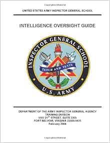 Amazon.com: Intelligence Oversight Guide: 9781466300200: General School ...