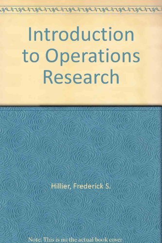 Introduction to Operations Research: Hillier, Frederick S ...