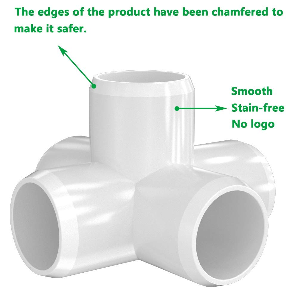 3-Way/4-Way/5-Way PVC Connectors for SCH40 1/2 Inch PVC Pipe Build ...