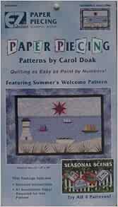 Paper Piecing, Patterns By Carol Doak: Summer's Welcome, Seasonal ...