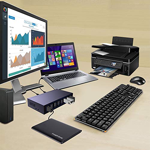 Mailiya USB Switch Selector, KVM Switch 2 Computers Sharing 7 USB ...