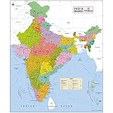 Buy Kinder Creative India Map, Brown Online at Low Prices in India ...