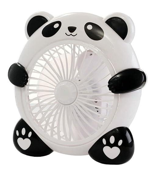 COSYOO Electric Fans USB Mini Fans Fashionable Cute Panda Appearance ...