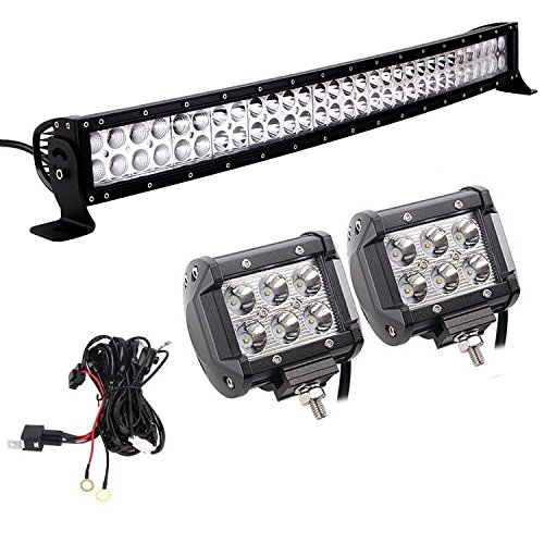 Buy SOLCO 32" Inch 180W 10-30V Curved LED Work Light Bar IP68 ...