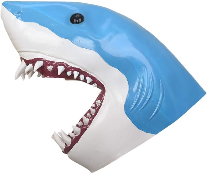 PARTY STORY Shark Mask Halloween Latex Animal Mask Novelty Rubber ...