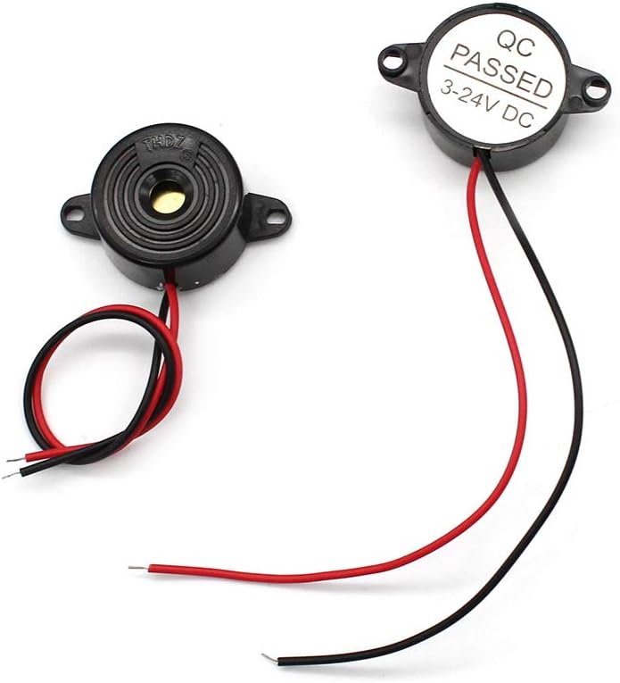 YGSAT 6Pcs DC3-24V Piezo Electronic Buzzer Tone Alarm Active Electronic ...