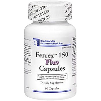 Amazon.com: Ferrex 150 Forte Capsules - 100 count blister pack: Health ...