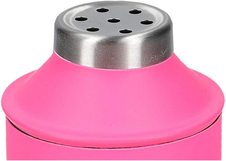 BarCraft BCCSNEONPNK Mini Cocktail Shaker with Recipe, Stainless Steel ...