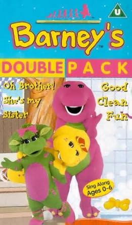 Barney: Oh Brother! She's My Sister / Good Clean Fun [VHS]: Amazon.co ...