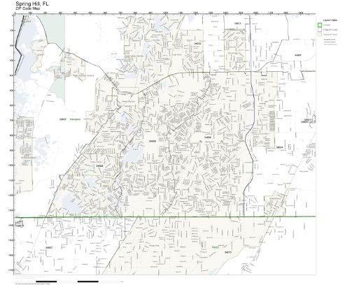 Spring Hill Florida Zip Code Map 352 Area Code Location Map, Time