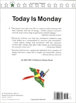 Amazon.com: Today Is Monday (9780698115637): Eric Carle: Books