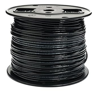14 AWG Stranded THHN Black Wire - 500 Feet - 600 Volt 90C: Amazon.com ...