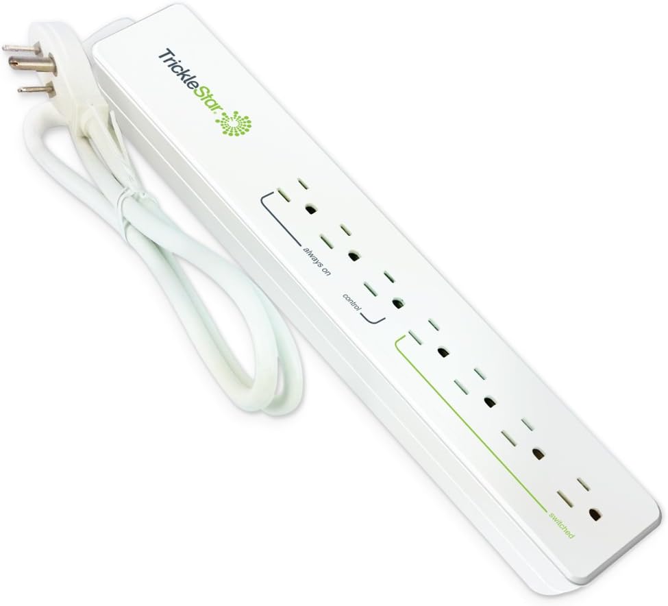 Amazon.com: TrickleStar 7 Outlet Advanced PowerStrip, 540 Joules, 3ft ...