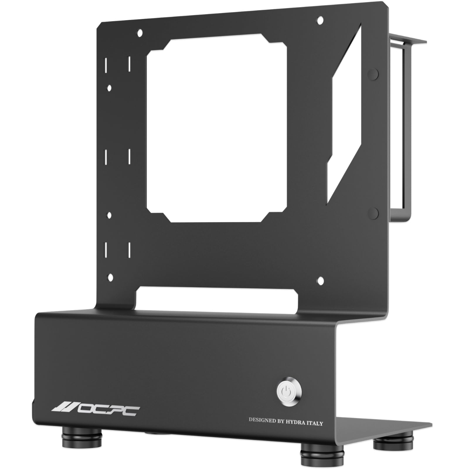 OCPC Hydra Italy Mini-ITX Open Air PC Case (Black) – Stainless Steel ...