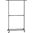 Amazon.com: SONGMICS Heavy-Duty Clothes Rack, Double-Rod Clothing Rack ...