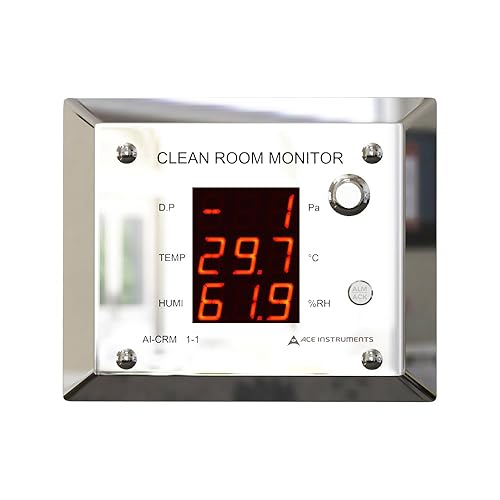 Clean Room Monitor 3 in 1 (Diff. Pressure, Temp, RH) for Pharma Clean ...