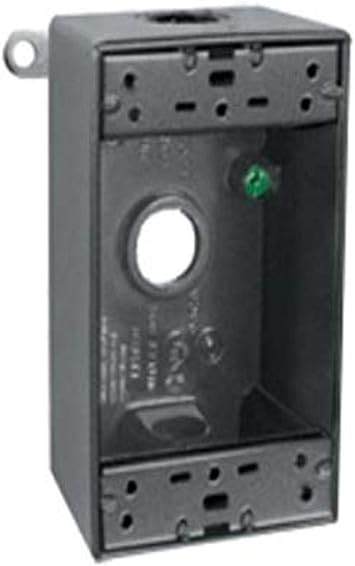 RAB Lighting B3 Weatherproof Single Outlet 3 Hole Box 1/2 - Electric ...