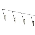 Amazon.com: Multi-Purpose Steel Wall Hanging Display Wire Rod with 12 ...