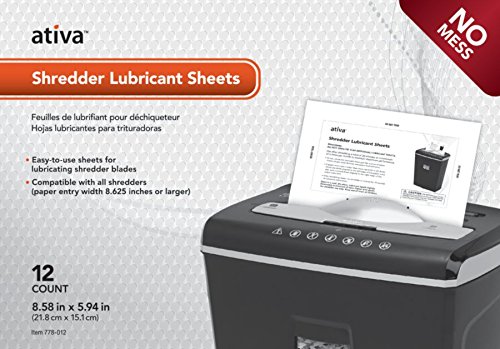 OfficeMax Shredder Lubrication Sheets