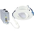 HALO RA 4-Inch Canless LED Recessed Downlight with Adjustable Gimbal ...