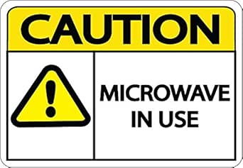 Caution Microwave in Use – by Graphical Warehouse. Radiation Warning ...