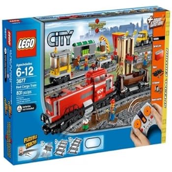 Amazon.com: LEGO Train Set #3677 Red Cargo Train: Toys & Games