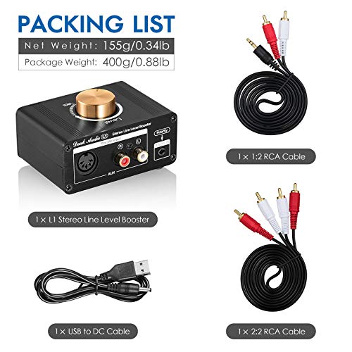 Mini Stereo Line Level Booster versterker Audio Preamp 20dB Gain ...