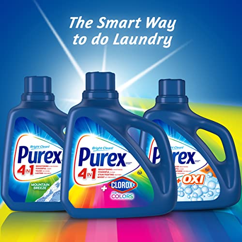 Purex Liquid Laundry Detergent Plus Clorox 2, Original, Fresh, 65 Fl Oz ...