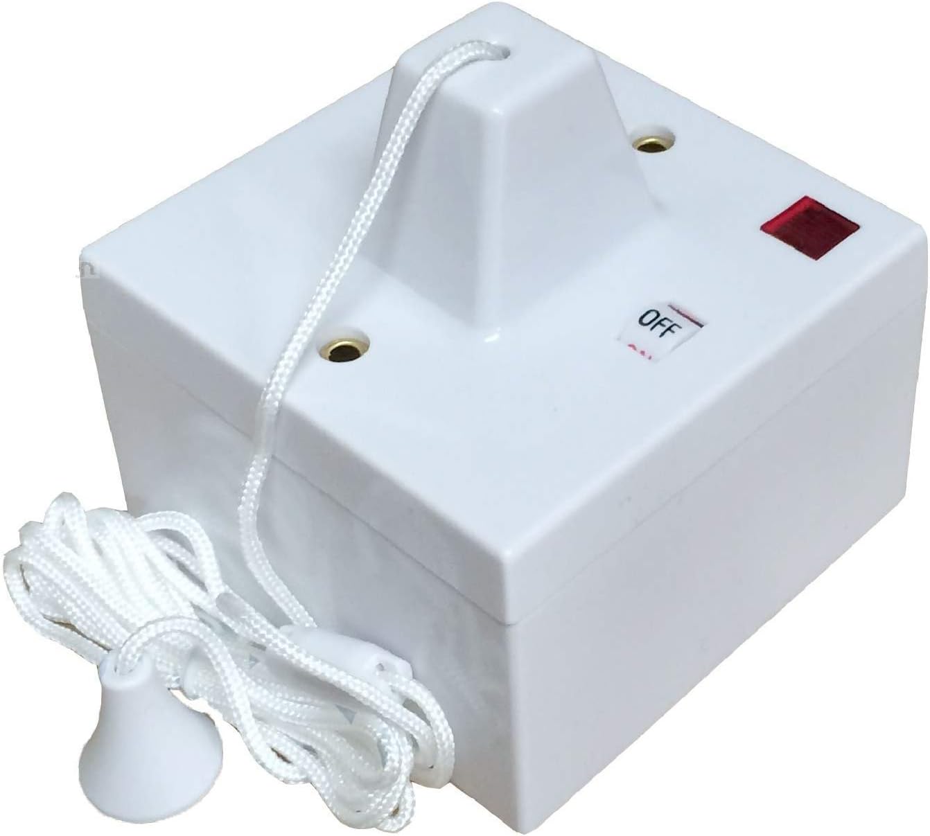 45A 2 Way Status Ceiling Pull Cord Switch with Neon | White and 47MM ...