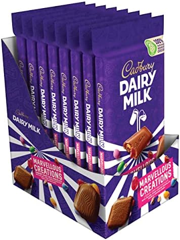Cadbury Dairy Milk Marvelous Creations Chocolate Bar (160g) pack of 8 ...