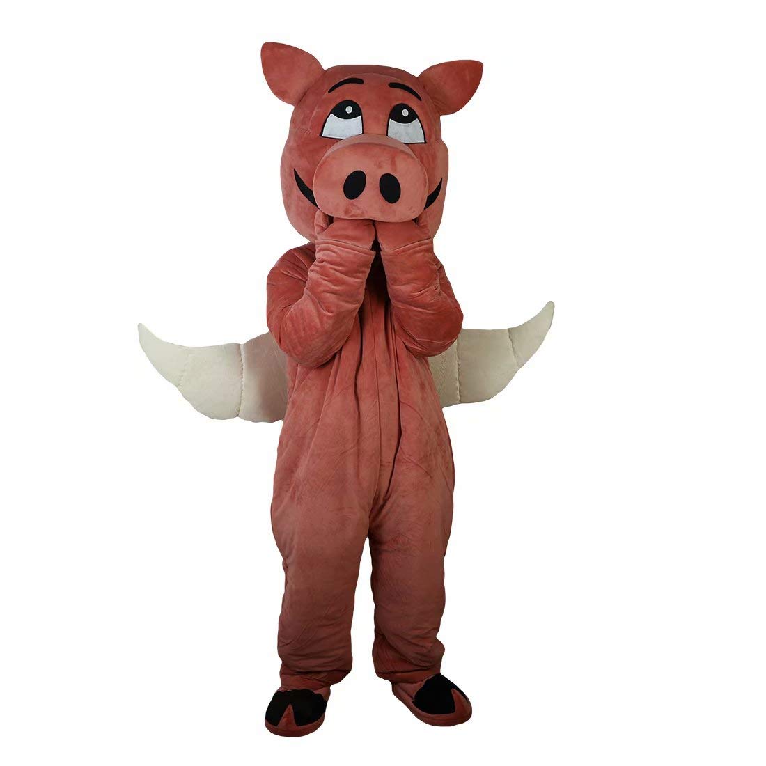 Mua cartoon mascot Flying Pig Swine Costume Adult Character Design ...