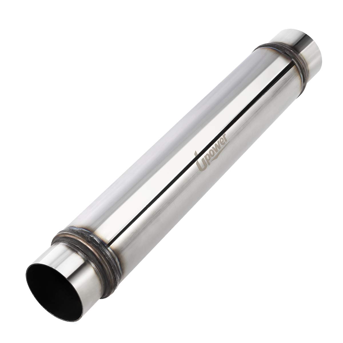 Upower 3 Inch Inlet/Outlet Exhaust Muffler, 3" Inlet Resonator with 18 ...