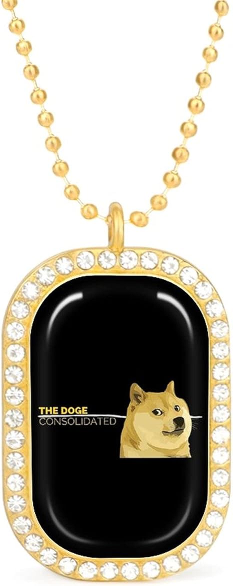 Amazon.com: Dogecoin Doge Dog Tag Pendant Necklace Personalized Gift ...