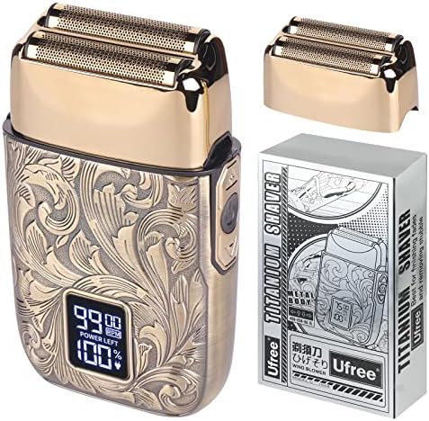 Ufree Electric Razor for Men, Double Foil Head Shaver, 3 Adjustable ...
