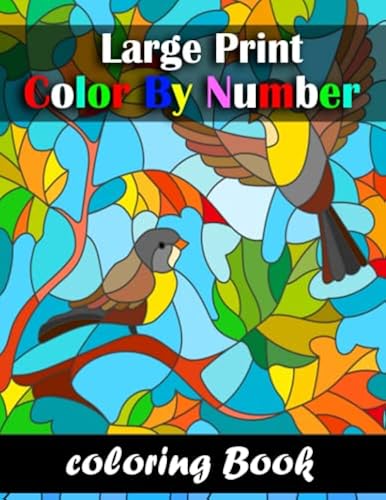 Large Print Color By Number Coloring Book: Best Large Print Color By ...