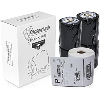 Amazon.com : Dymo Compatible 1744907 REMOVABLE Adhesive - 4" x 6" 4XL Internet Postage Shipping ...