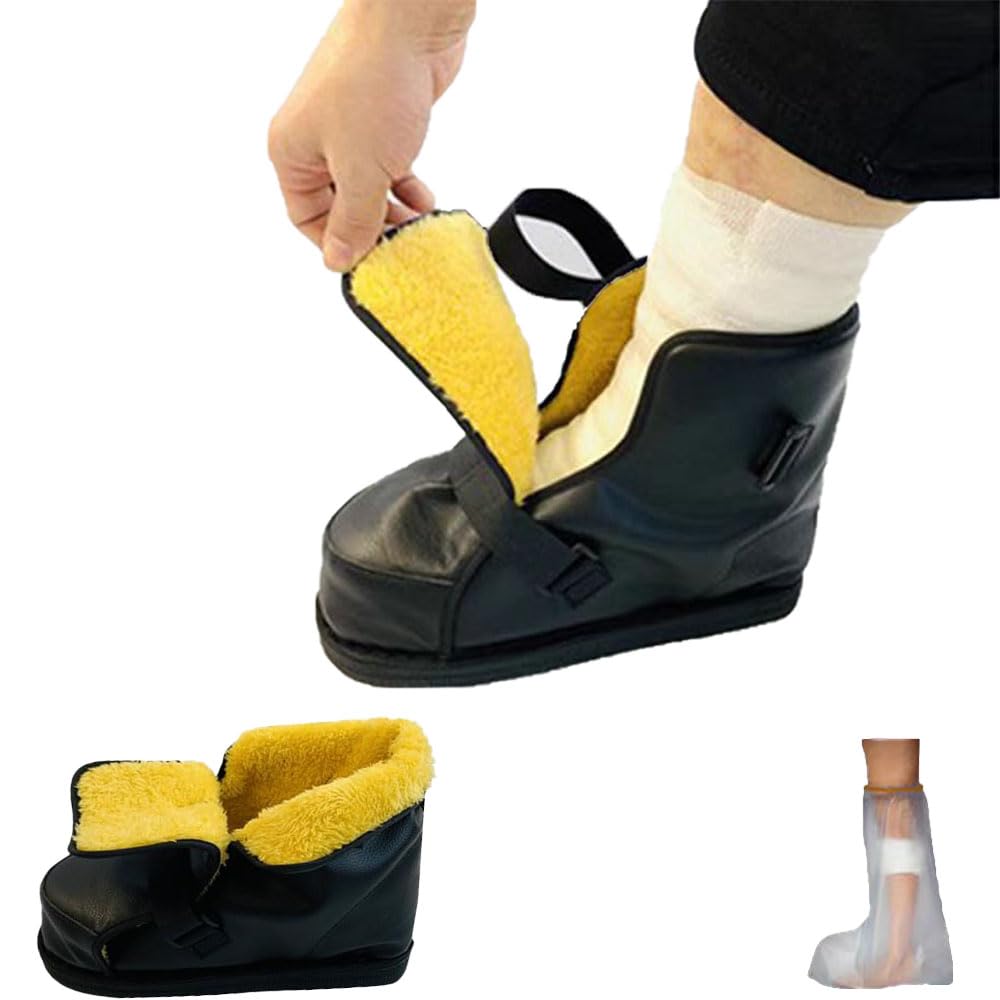 DEEYOTA Adjustable Walking Boots Recovery Cast Shoe Covers,Post ...