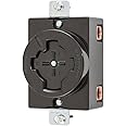 Hubbellock Locking Receptacle: 30/20, Non-NEMA, 3 Poles, 4 Wires, 3 ...