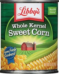 Amazon.com : Libby's Whole Kernel Sweet Corn, 8.5-Ounce Cans (Pack of ...